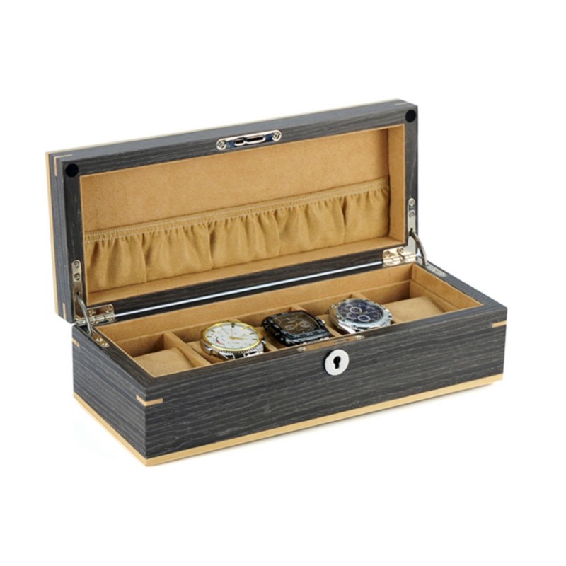 Urkasse i ægte tempeltræ træ - opbevar 5 ure